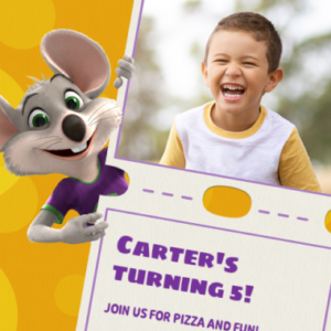 Kids Birthday Parties At Chuck E Cheese Chicago Il