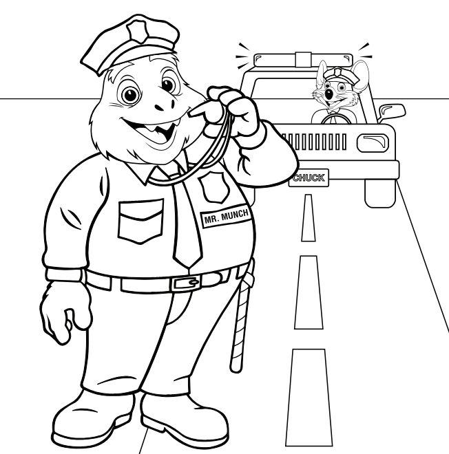 Munch Academy Coloring Sheet | Chuck E. Cheese